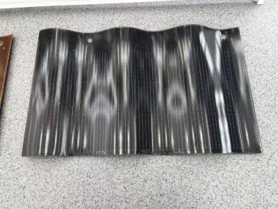 China Double Glass Shingle Panel BIPV Solar Roof Tiles 30W CIGS Thin Film Power Short-Circuit Voltage Temperature Coeffi 0.04% zu verkaufen