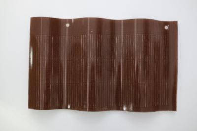 China 50W Solar Roof Curve Tile T Type Thin Film Photovoltaic Solar Energy System Glass Shingle Panel Solar Tiles BIPV zu verkaufen