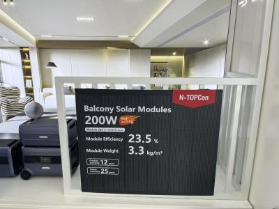 Китай 13.86A Монокристаллические солнечные панели солнечной энергии с коротким замыканием для балкона -0,26% Максимальный коэффициент температуры питания продается