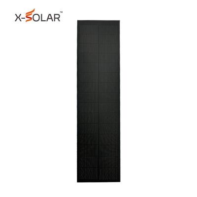 China Max. Power Temperature Coefficient -0.26% X Solar Energy Bendable Flexible Soft Foldable PV Panel for Curved Arched Roof for sale