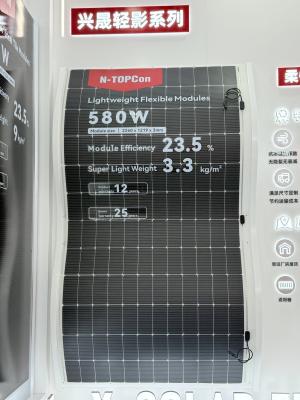 China 520W Polymer Membrane Soft Solar Panel Module BIPV Outdoor Building Material with 12 Years Guarantee and Sun-shading Device for sale