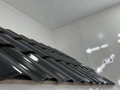 중국 50W 구부러진 타일 BIPV 태양 전지 패널 빨간 광전지 타일 CE 인증 및 구부러진 디자인 판매용