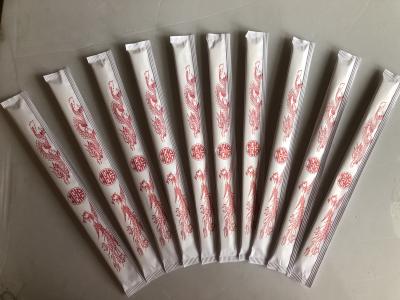 표준 규격 논문과  21CM -24CM TENSOGE 디스포스시러블 대나무 젓가락은 중국 음식을 위해 감쌌습니다