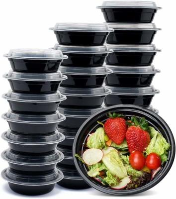 China Plastic Meal Prep 3 Compartment Clamshell Hinged Food Take Out Container Disposable for sale