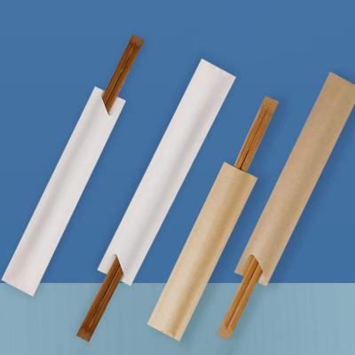 China Chinese Natural Twins Disposable Bamboo Chopsticks Custom Printed Logo 21cm for sale