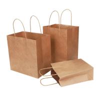 China Flat Bottom ODM Kraft Paper Bag for sale