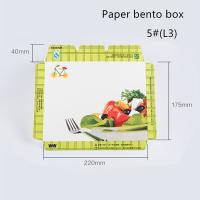 China Rectangular Kraft Paper Take Away Box Compostable Disposable With PET Lid for sale