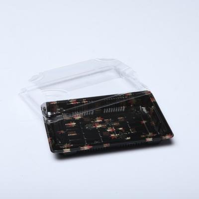 China ODM Food Grade Plastic Disposable Sushi Box For Restaurant for sale
