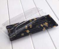 China Stackable Disposable PS Plastic Sushi Container for sale