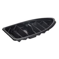 China Boat Shape PS Plastic Sushi Tray Stackable Eco Friendly for sale