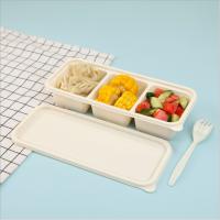 China Cornstarch Degradable Takeaway Disposable Bento Box for sale