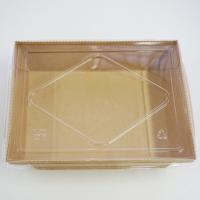 China Rectangular Salad Kraft Lunch Box Disposable Biodegradable 500ml - 2100ml for sale