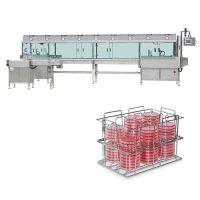 China Disposable Sterilized 90*15mm Plastic Petri Dish Laboratory Cell Culture Dish Petri Dish Filling Machines FFU(HEPA) 5mins 3~5% for sale