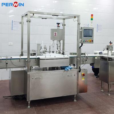 China Diagnostic Reagent Filling Line with Filling Accuracy ±1-2% and Vertical Round Bottle Servo Labeling Machine for Convenient Specification Changes for sale