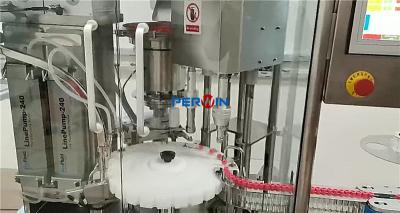 China SUS316L  40p/Min Test Tube Filling Machine With Feeder Turntable for sale