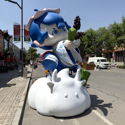 China Large Outdoor Landscape Sculpture Cartoon IP Mascot Statue for sale