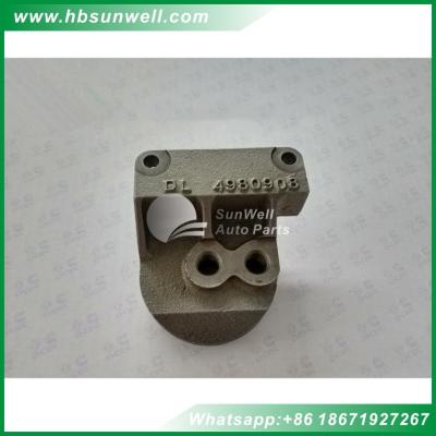 China Cummins 6C 6L diesel engine parts Fuel filter holder 4980908 fuel filter seat for Dongfeng truck for sale