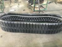 China ZB450x86x56 Straight Pattern Skid Steer Loader Size Adjustable Rubber Track for sale