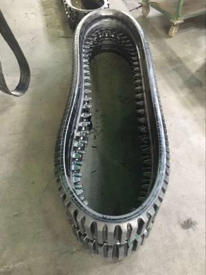China ZB450x86x56 Straight Pattern Skid Steer Loader Size Adjustable Rubber Track for sale