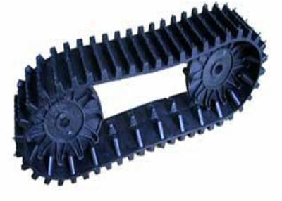 China Black Small Snowmobile Rubber Track High Running Speed With 24 Link for sale