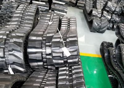 Zwarte Graafwerktuig Rubbersporen 250mm Breedte voor Kubota Kc50/Tanaka Dc202