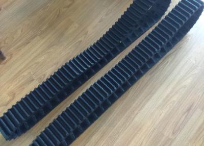 China Black Small Snowmobile Rubber Track High Running Speed With 24 Link for sale