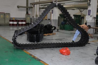 China 750*150**66 Dump Truck Parts / Big Size Rubber Track Undercarriage For Dumper for sale