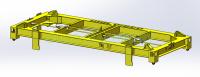 China Semi-Automatic Container Lifting Spreader Bar 20ft 40ft 35t 40t for sale