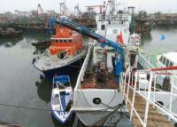 China Hydraulic Marine Telescopic Crane 1T@8M 11KW 360° Rotation PLC Control for sale