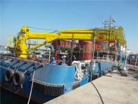 China Telescoping Boom Crane 3T40M Small Footprint High Work Efficiency Marine Deck for sale