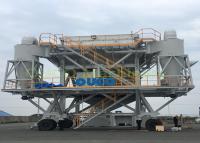 China OUCO Tyre Mounted Dust Proof Eco Hopper 20 Ton Capacity for Bulk Material Handling for sale