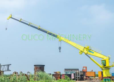 Cina 40T6.5M Slewing Luffing Marine Hydraulic Telescopic Boom Crane in vendita