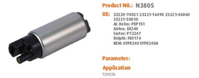 Cina Pompa del distributore di carburante Toyota Corolla 2008 OEM 23220-74021 in vendita