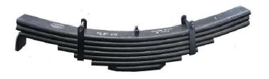 China 60Si2Mn Material Leaf Spring Rear Assembly for Trailer  Suspension Component Straight Length 1140mm for sale