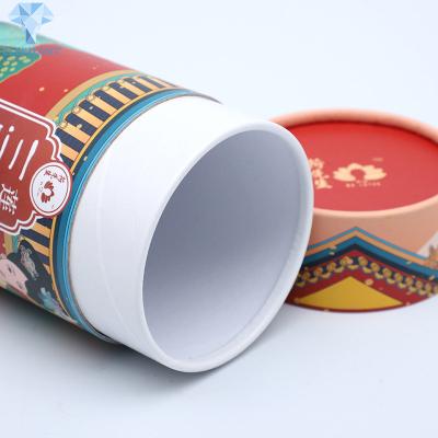 Cina Cilindro del cartone di stampa offset del commestibile che imballa il diametro di 46mm 50mm in vendita