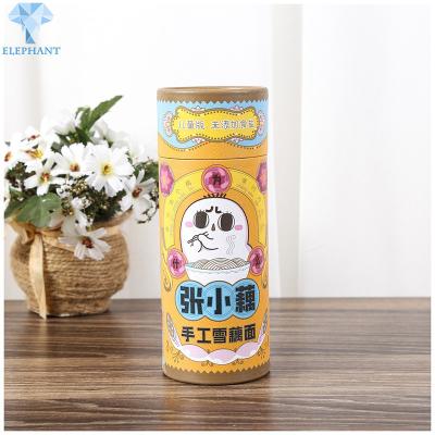 Cina Cilindro del cartone della stagnola di oro che imballa imballaggio del cilindro del tè di carta kraft di 120gsm in vendita