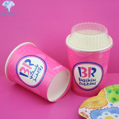 Китай Recyclable чашки Gelato печатания бумажного стаканчика CMYK мороженого Kraft бумажные продается