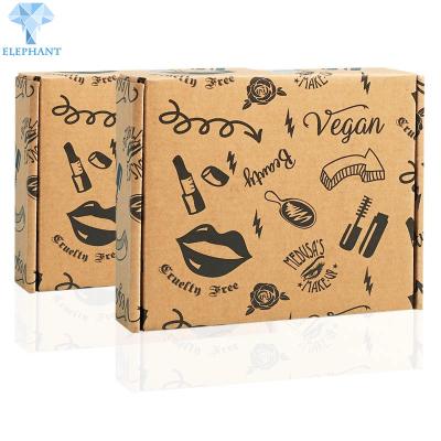China Cajas de envío plegables del cosmético acanalado de lujo amistoso de encargo de Logo Printed Color Craft Eco en venta