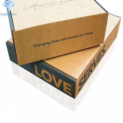 China El mejor embalaje plano cortado con tintas de impresión de encargo del precio acanaló las cajas de envío del cartón de 3 capas en venta