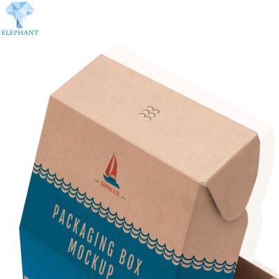 Cina La marca su ordinazione bassa riciclabile calda Logo Printed Folding Kraft Shoe di prezzo di vendita ha ondulato le scatole di spedizione in vendita