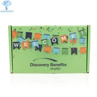 China Offset Printing Cardboard Flat Pack Boxes CCNB Grey Cardboard Ear Lock for sale