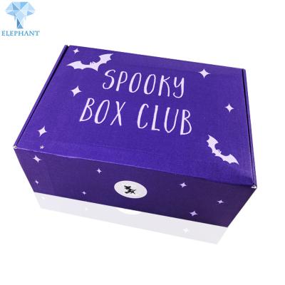 China Dozen van Violet Colour Clothes Corrugated Mailer van de douanedruk de ecologisch Rekupereerbare Te koop