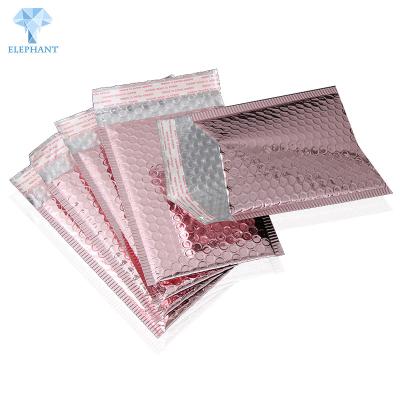 Cina Imballaggio riciclabile dell'indumento dei bollettini di Rose Gold Glitter Poly Bubble in vendita