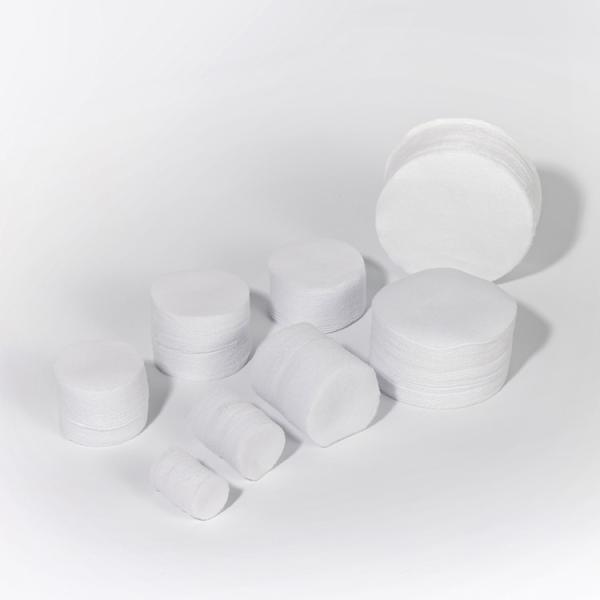 Quality High Density Gun Cleaning Patches Round Non Woven Cleaning Cloth for sale