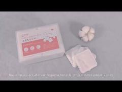 7.5*7.5cm Square Cotton Pads For Face Toner High Absorbent Square Face Pads