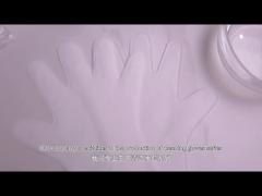 White Disposable Non Woven Gloves Spunlace Fabric Disposable Wash Gloves