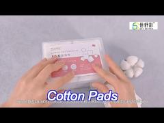 7.5*7.5cm square cotton pads for face toner high absorbent square face pads