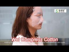 stretchable wet compress cotton makeup moisturizing face cotton pad