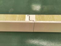 China Rockwool PU Sealed Sandwich Panel 1000mm Width for Fireproof Metal Wall Cladding Systems for sale