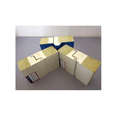 China Insulation Rockwool Sandwich Panel Wall PU Polyurethane Edge for sale